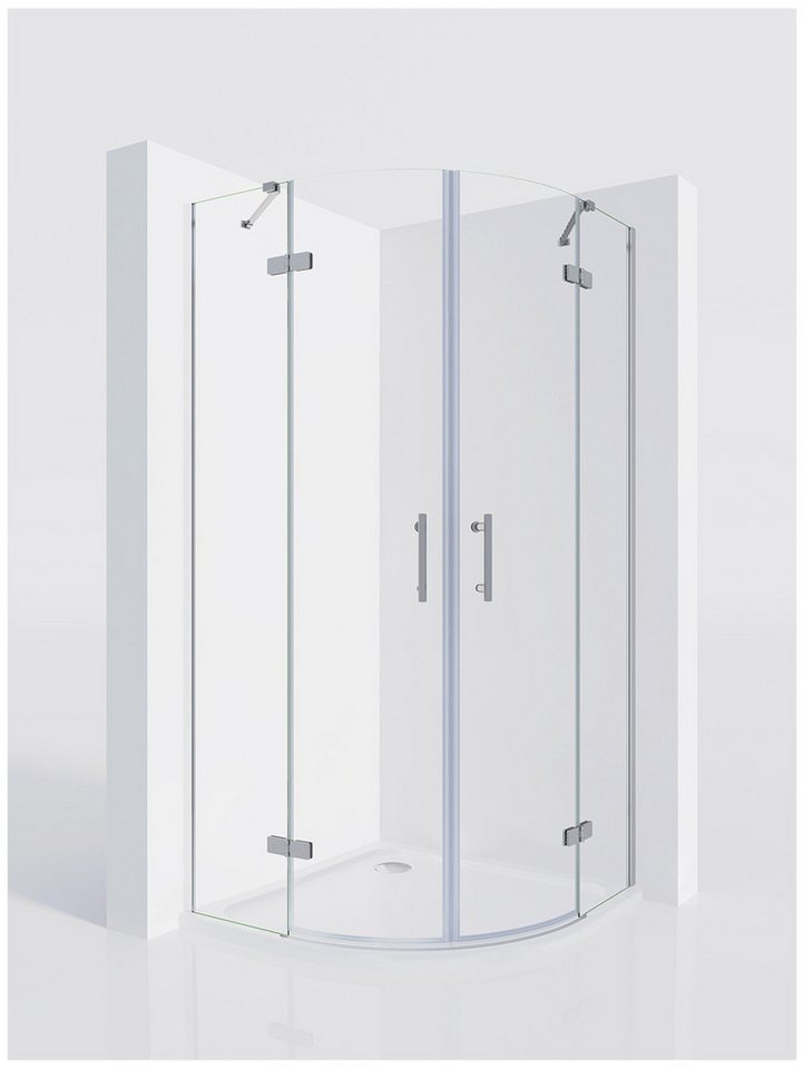 Impts Runddusche Duschkabine Viertelkreis Runddusche B And T 8090 X H