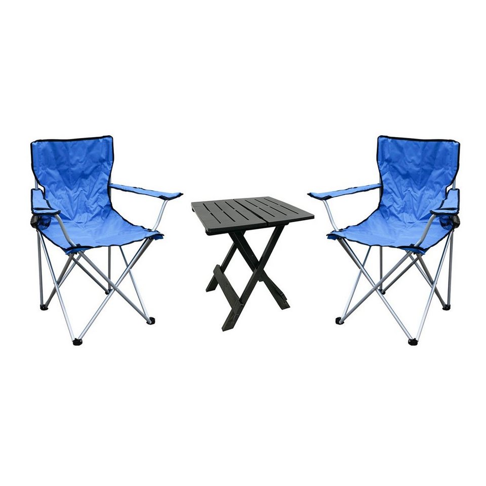Mojawo Essgruppe 3 Tlg Camping Set Beistelltisch Gartenmöbel 2 Stk