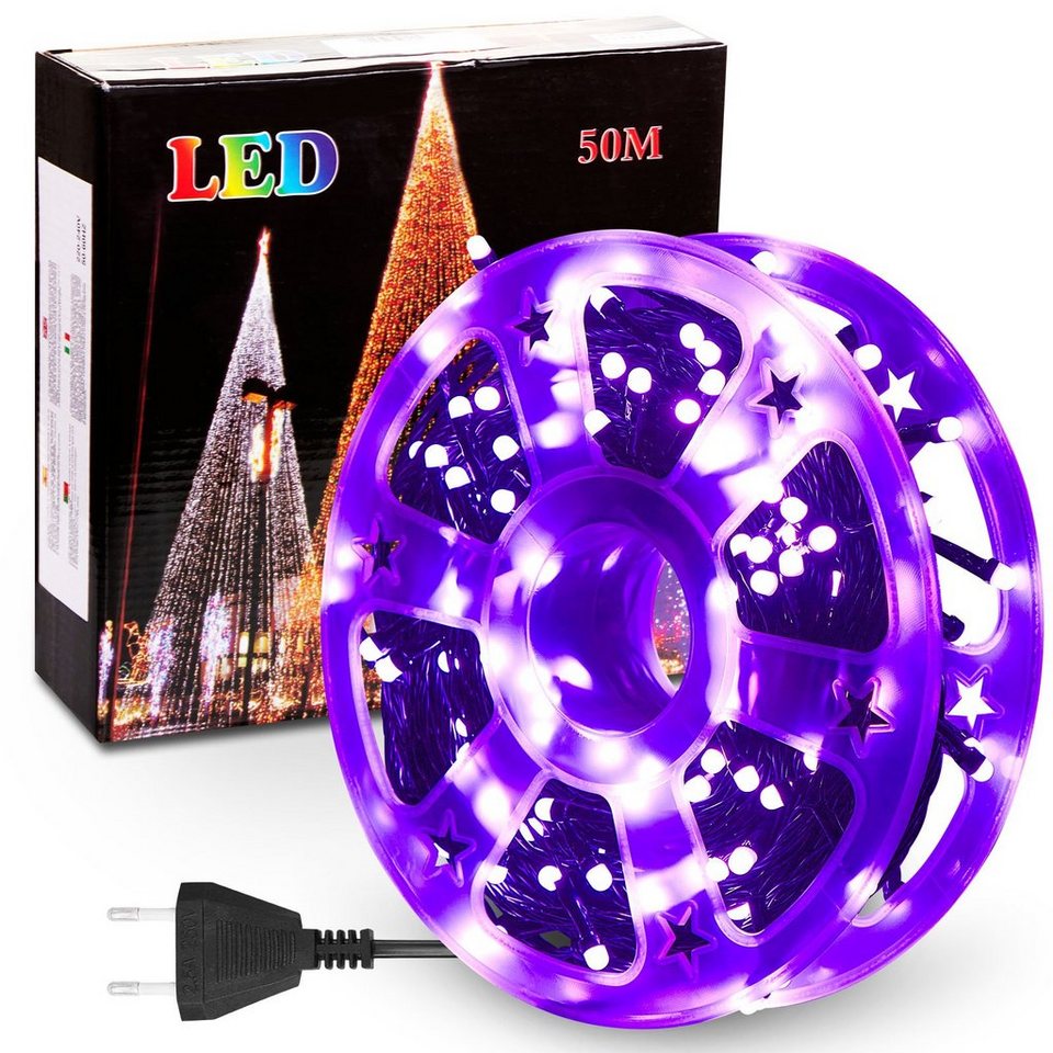 Rosnek Led Lichterkette 50m 240leds 8 Modi Speicherfunktion Für