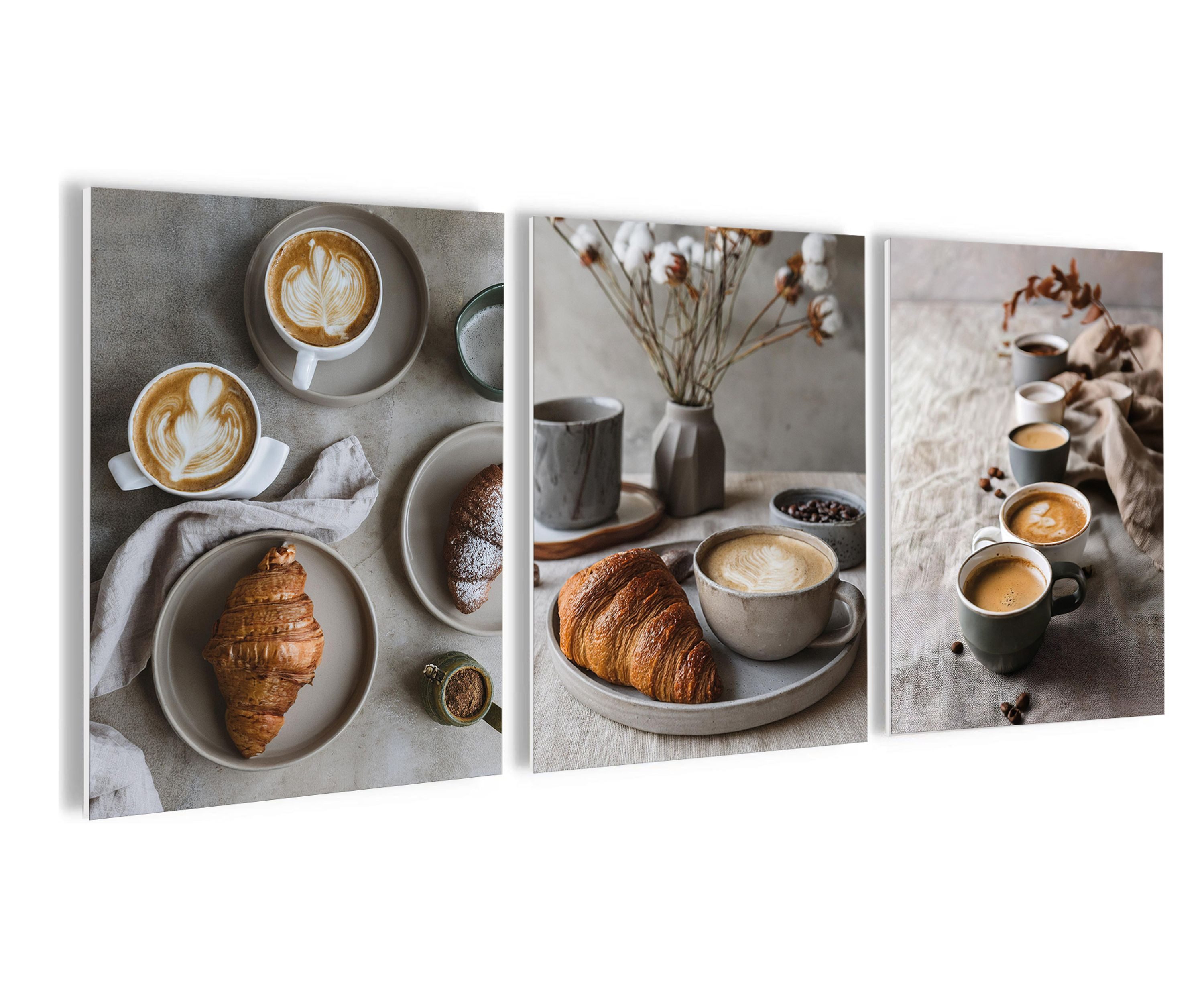 Artissimo Mehrteilige Bilder Bilderset 3er Set Deko Küche Wandbilder