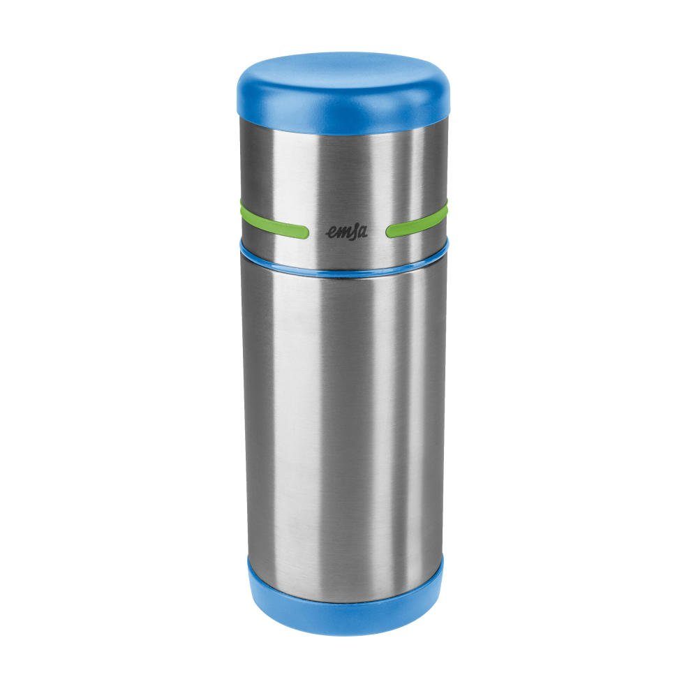 Emsa Isolierflasche Mobility Kids Blau Grün, Hochwertiger Edelstahlkolben