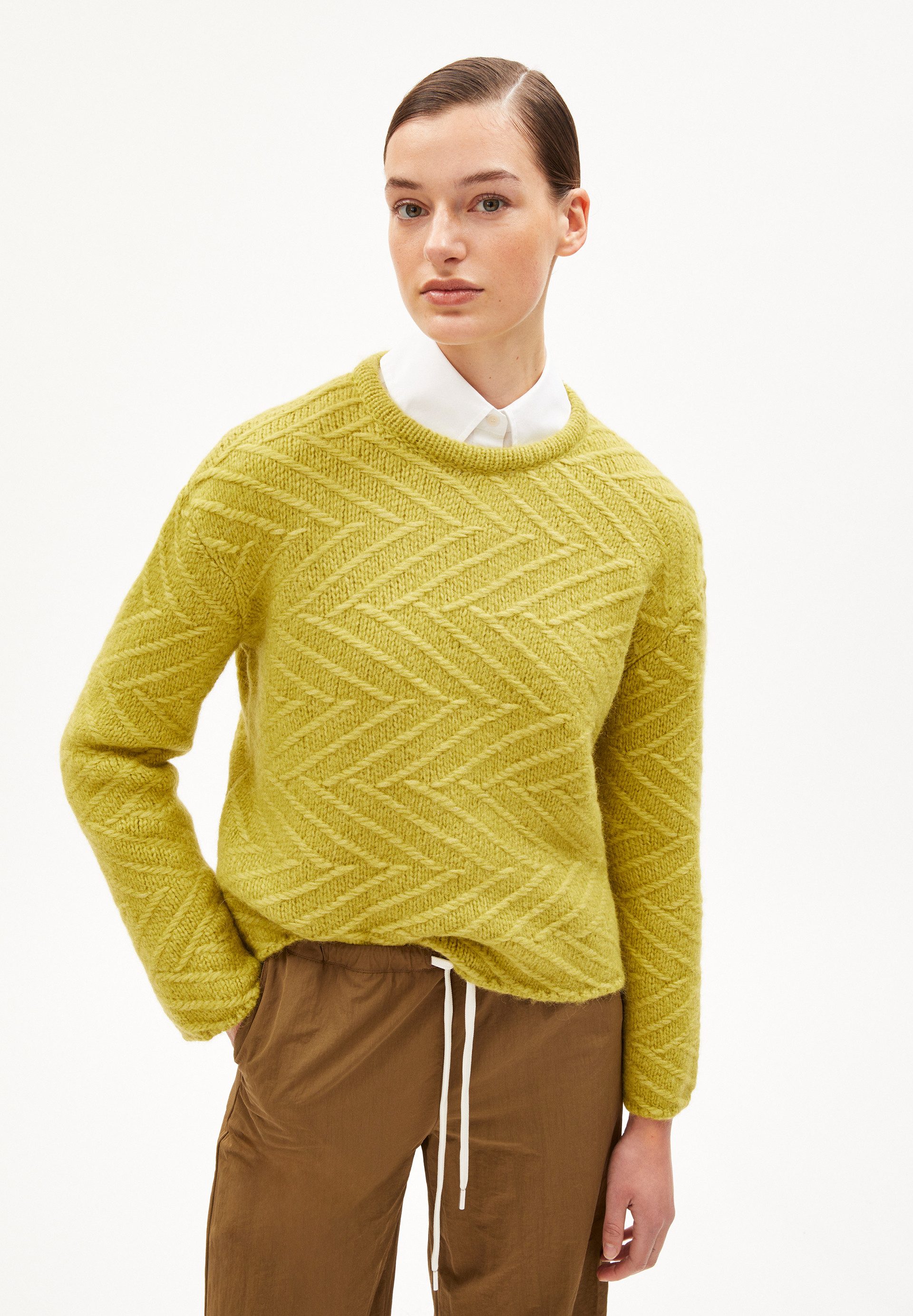 Armedangels Strickpullover DAAGNY DIAGONAL Loose Fit