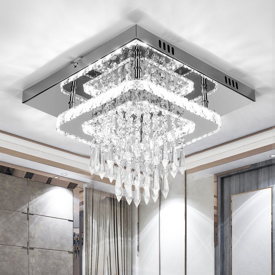 Letgospt Deckenleuchte Kristall Led Deckenleuchte Kristalllampe K9