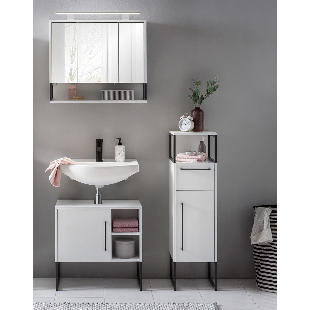 Lomadox Badmöbel Set Limoges Spar Set 3 St Badezimmer Set Mit