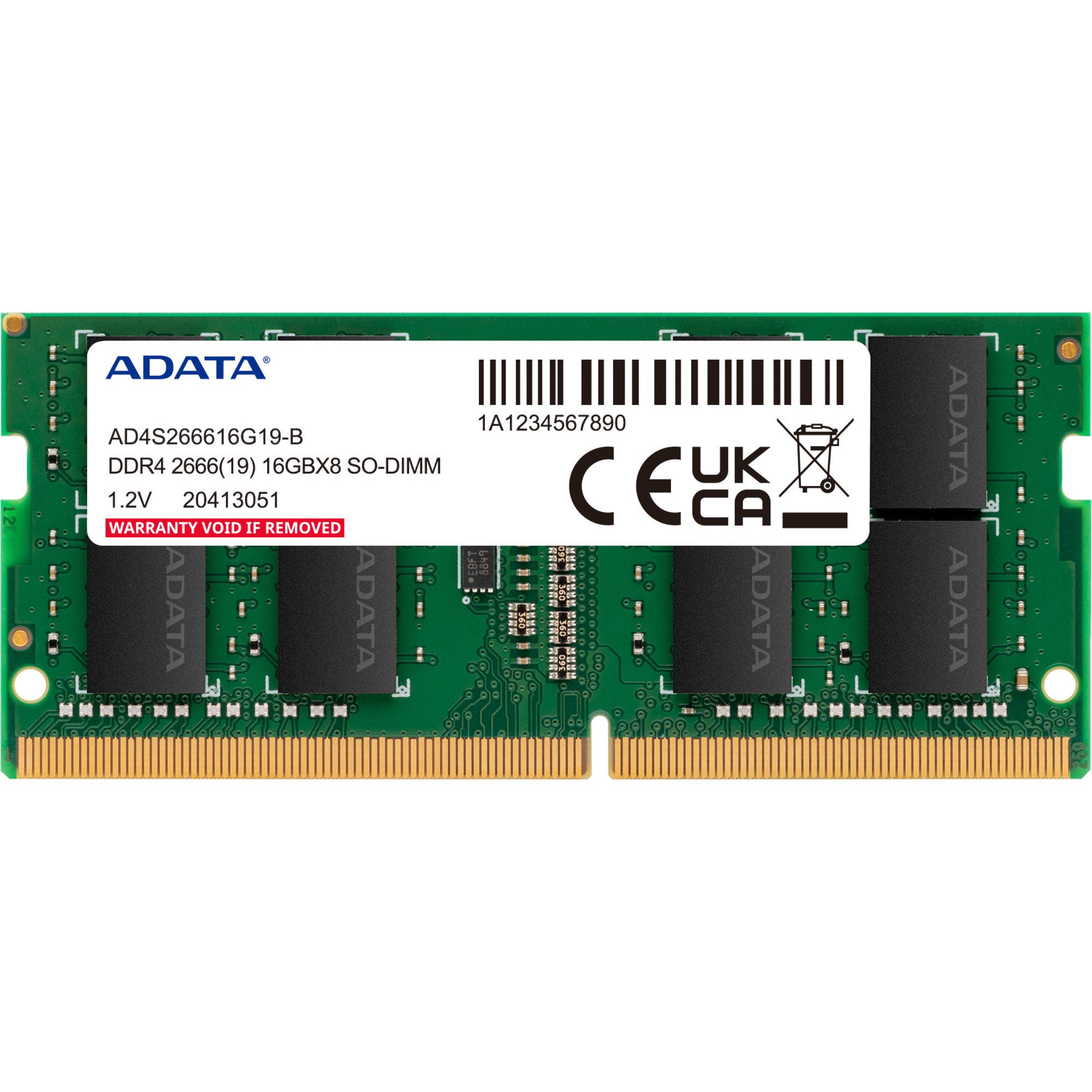 ADATA ADATA SO-DIMM 16 GB DDR4-2666 (1x 16 GB), Arbeitsspeicher, RAM