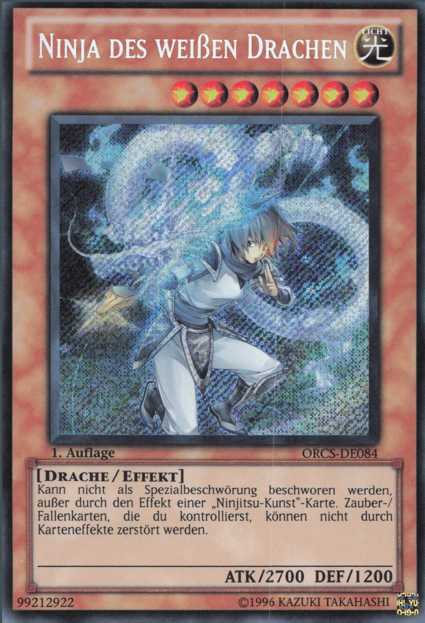 Recollectibles Sammelkarte Yugioh Karte Ninja Des Weißen Drachen