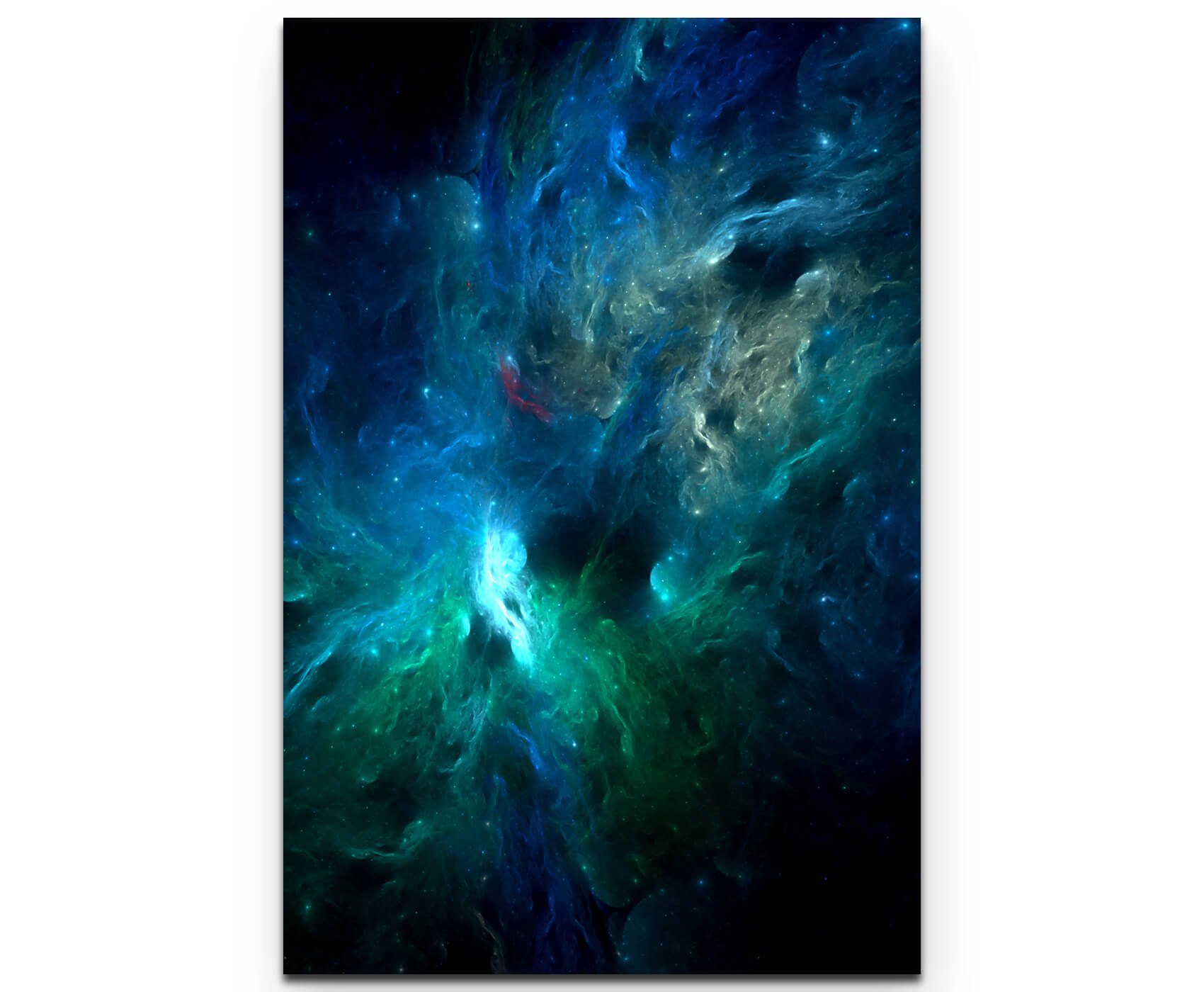 Sinus Art Leinwandbild Abstraktes Bild Universum In Blautönen
