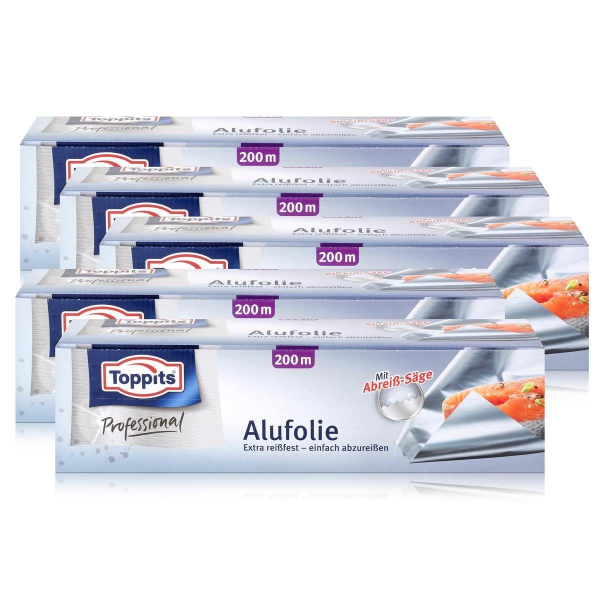 Toppits Küchenorganizer Set Toppits Alufolie 200m Extra Reißfest