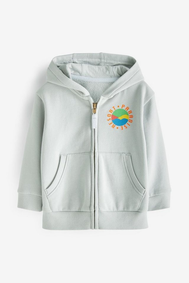 Next Kapuzensweatjacke Kapuzenjacke Mit Rv Und Print Auf Der Rückseite