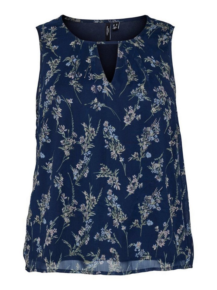 Vero Moda Curve Tanktop Smilla 1 Tlg Cut Outs Abgesteppter Saumkante