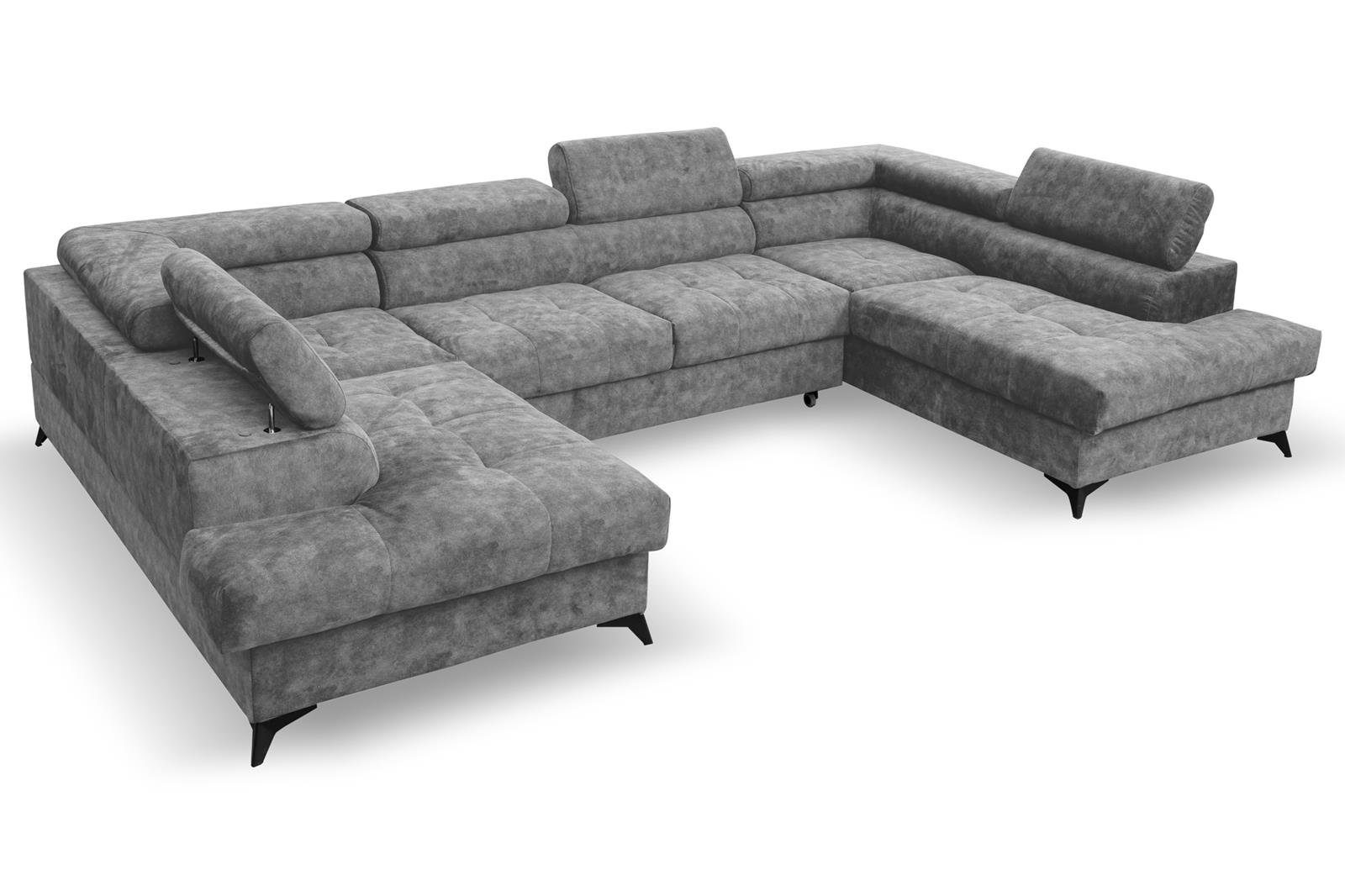 Beautysofa Ecksofa Sorento U Mit Schlaffunktion Bettkasten