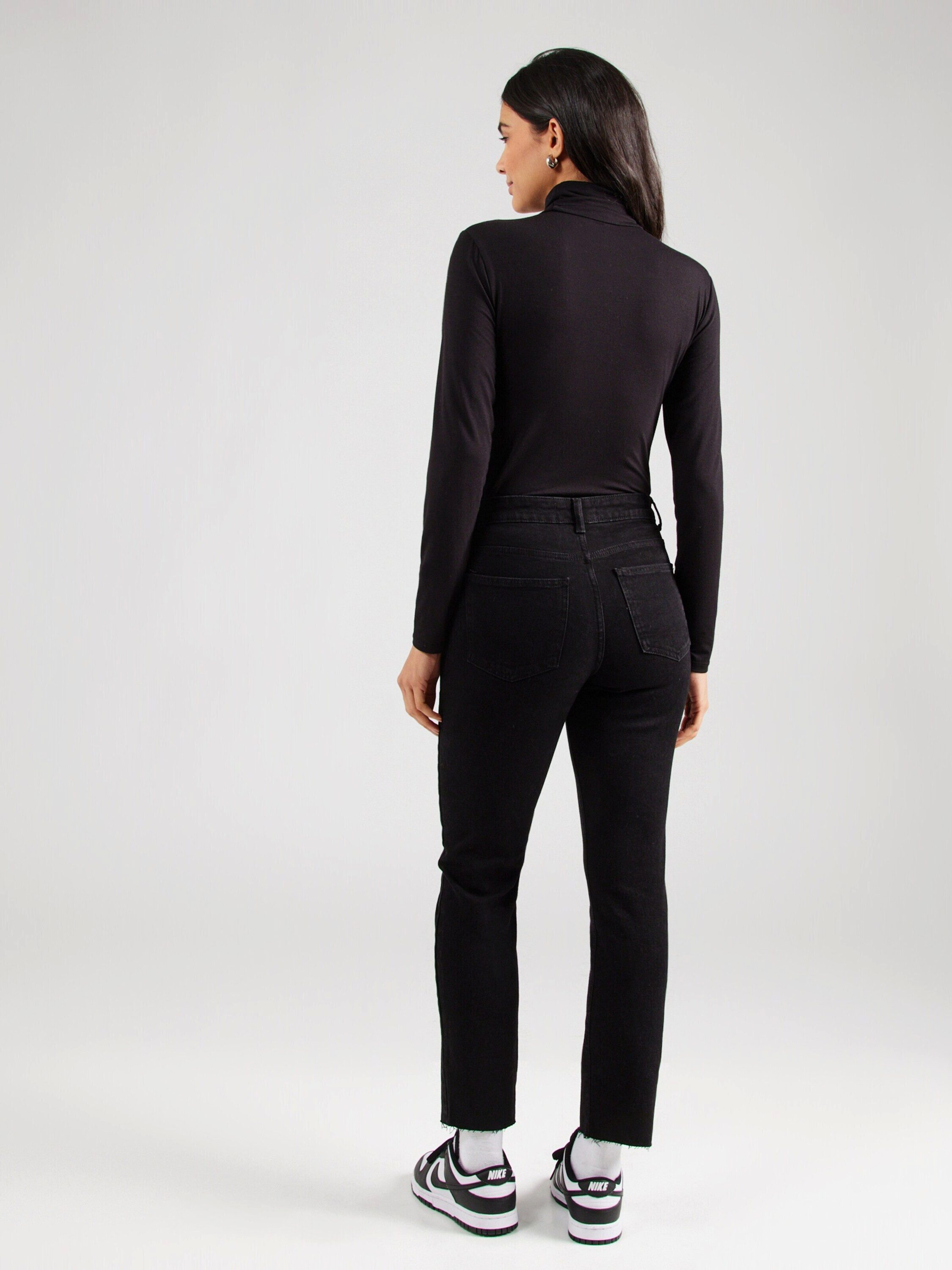 JDY 7/8-Jeans (1-tlg) Fransen, Abgesteppter Saum/Kante