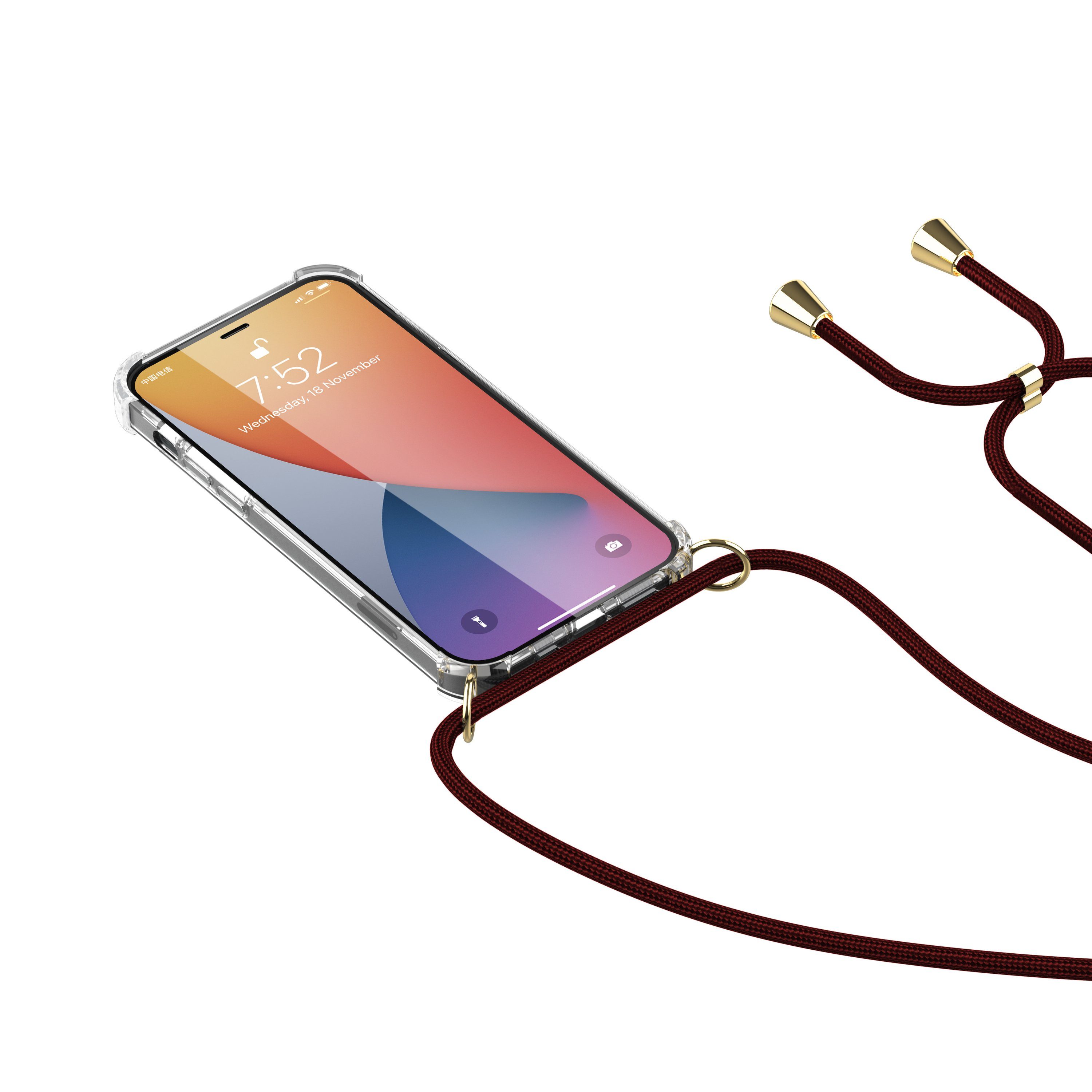 XLAYER SoftCase XLayer Handy-Kette iPhone 12 mini Smartphone-Tragegurt