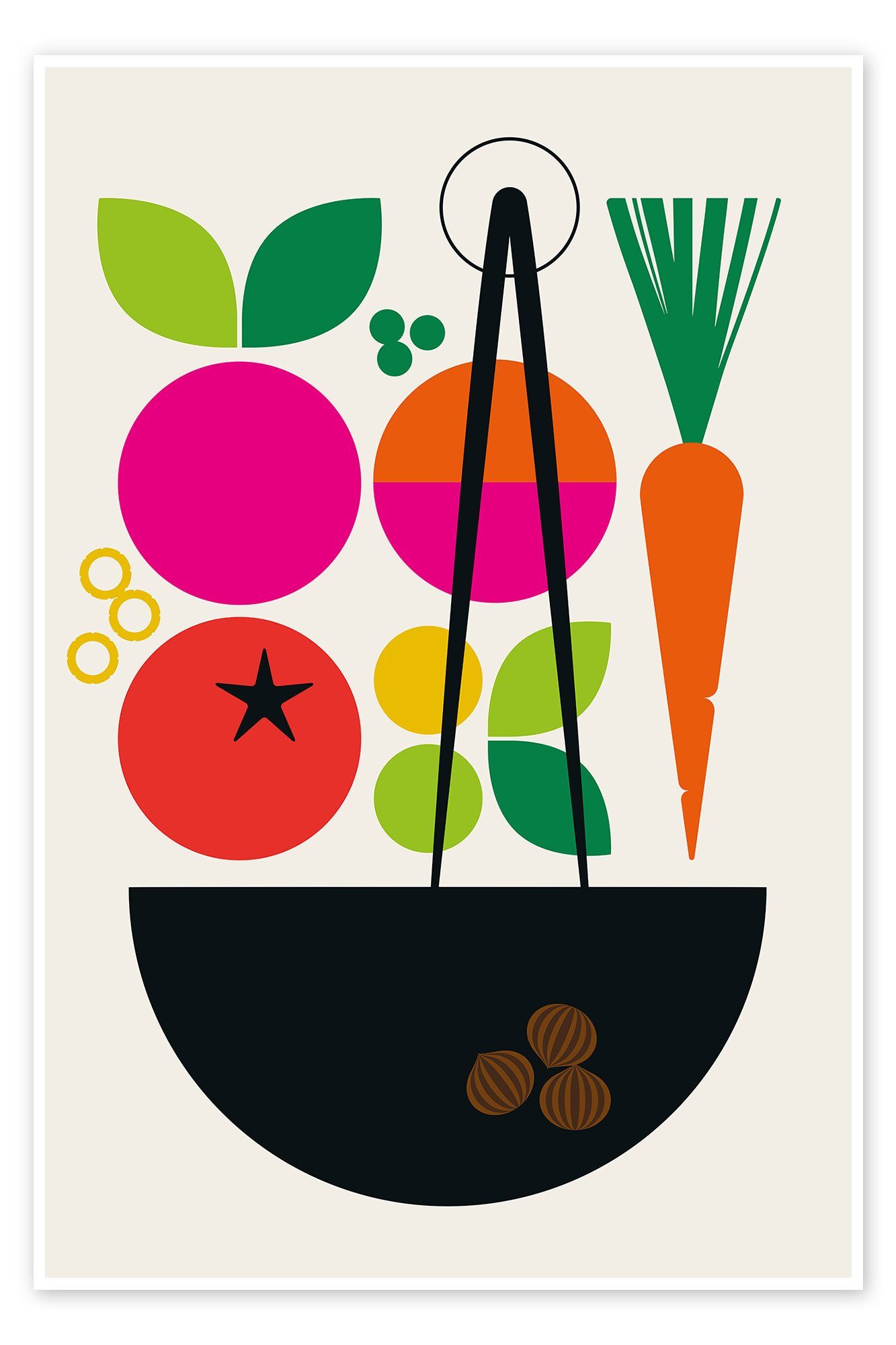 Posterlounge Poster Bo Lundberg Cooking Bar Mid Century Modern