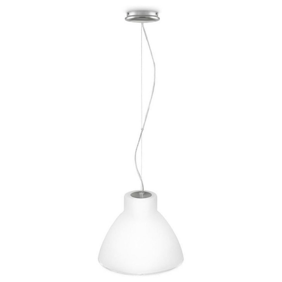 Click Licht Hängeleuchte Pendelleuchte Campana Nickel Weiß E27 Ø