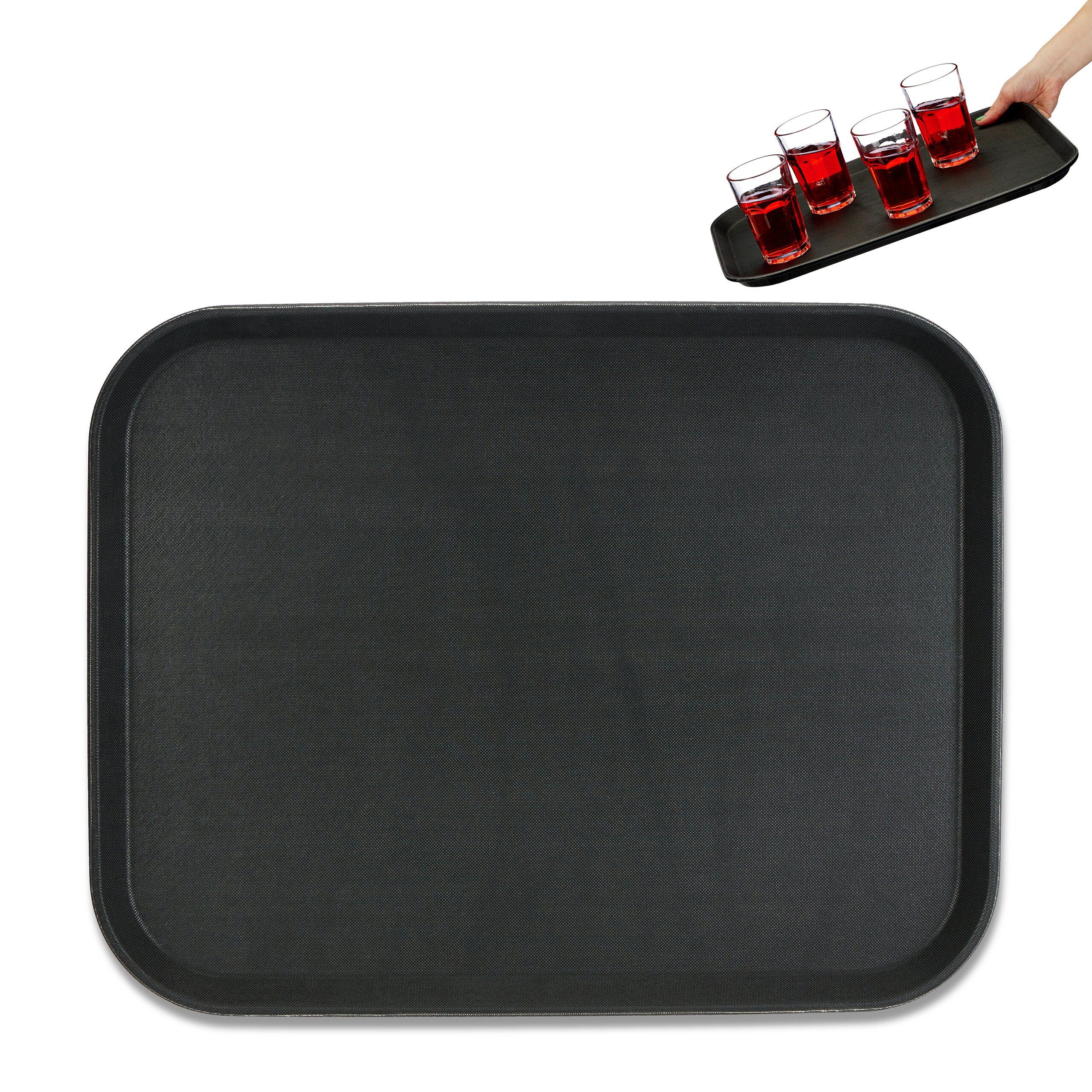 ᐅ relaxdays Tablett Gastro Serviertablett 2er Set, Kunststoff | OTTO