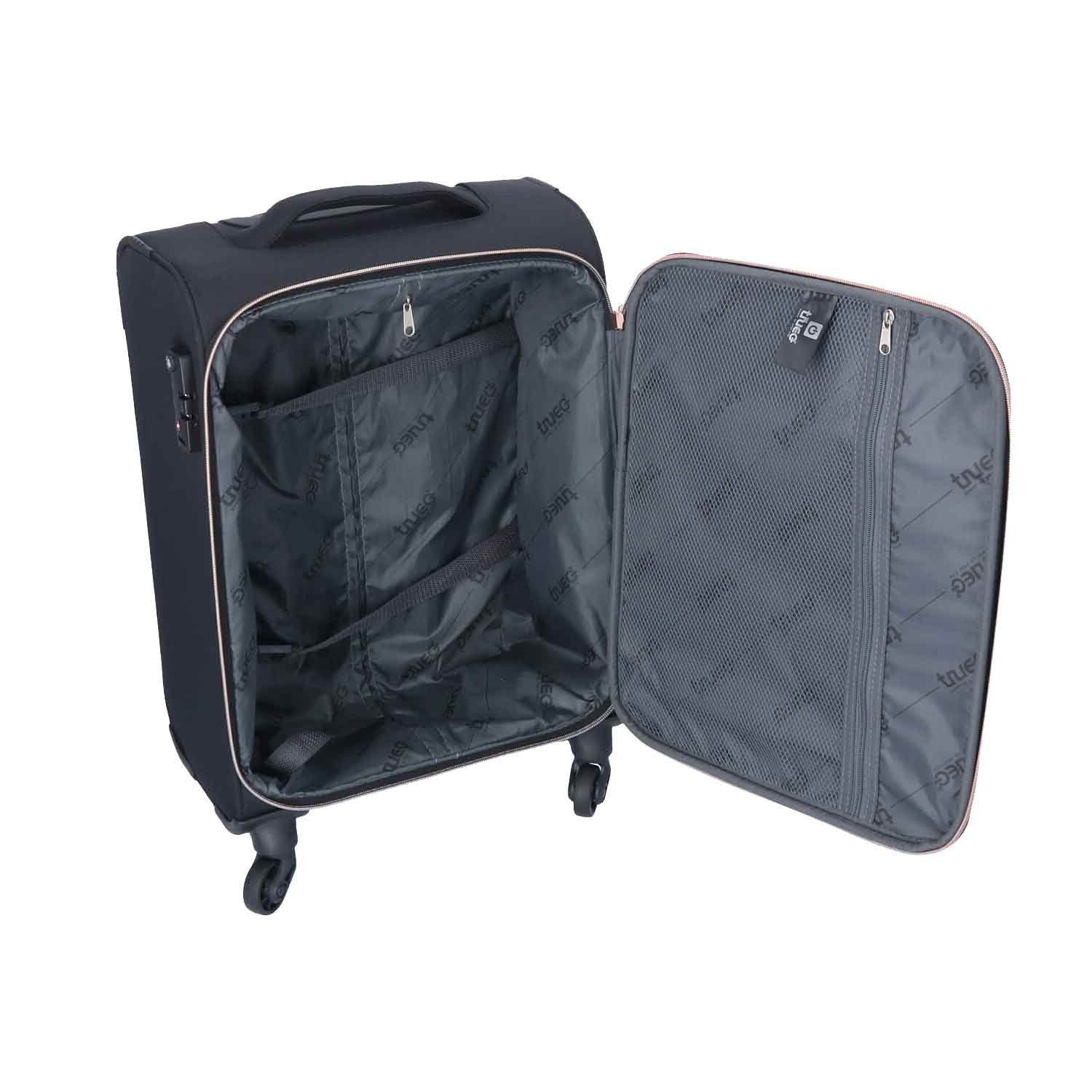 TheTrueC Koffer TheTrueC Koffer 4 Rollen 55cm Superlight Stoffkoffer ...