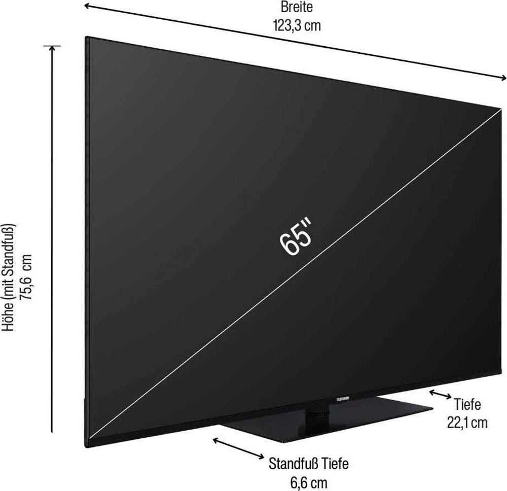 Telefunken D65V950M2CWH LED-Fernseher (164 cm/65 Zoll, 4K Ultra HD ...