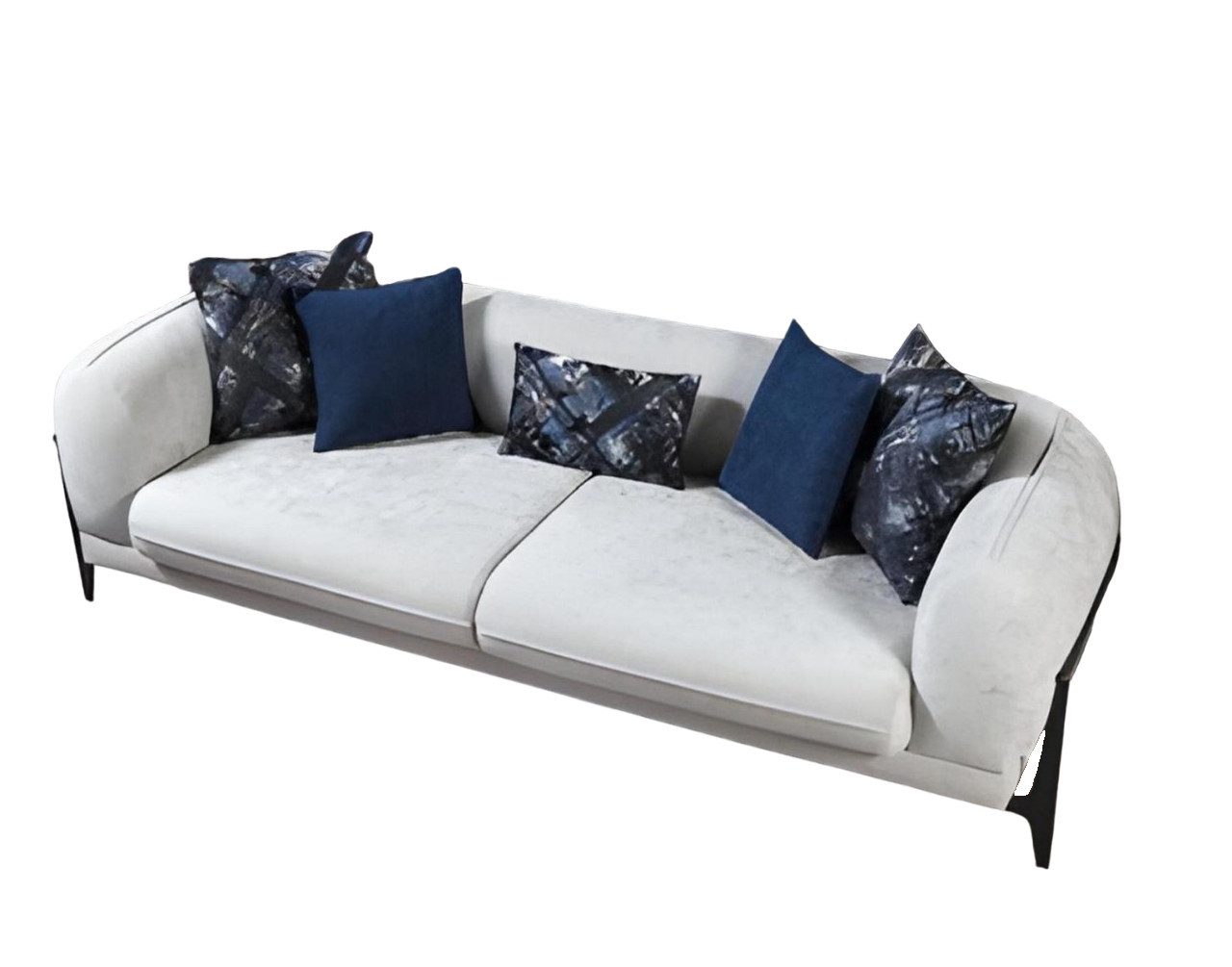 Jvmoebel 3 Sitzer Weißes Sofa Designer Wohnzimmer Sitzmöbel Polster