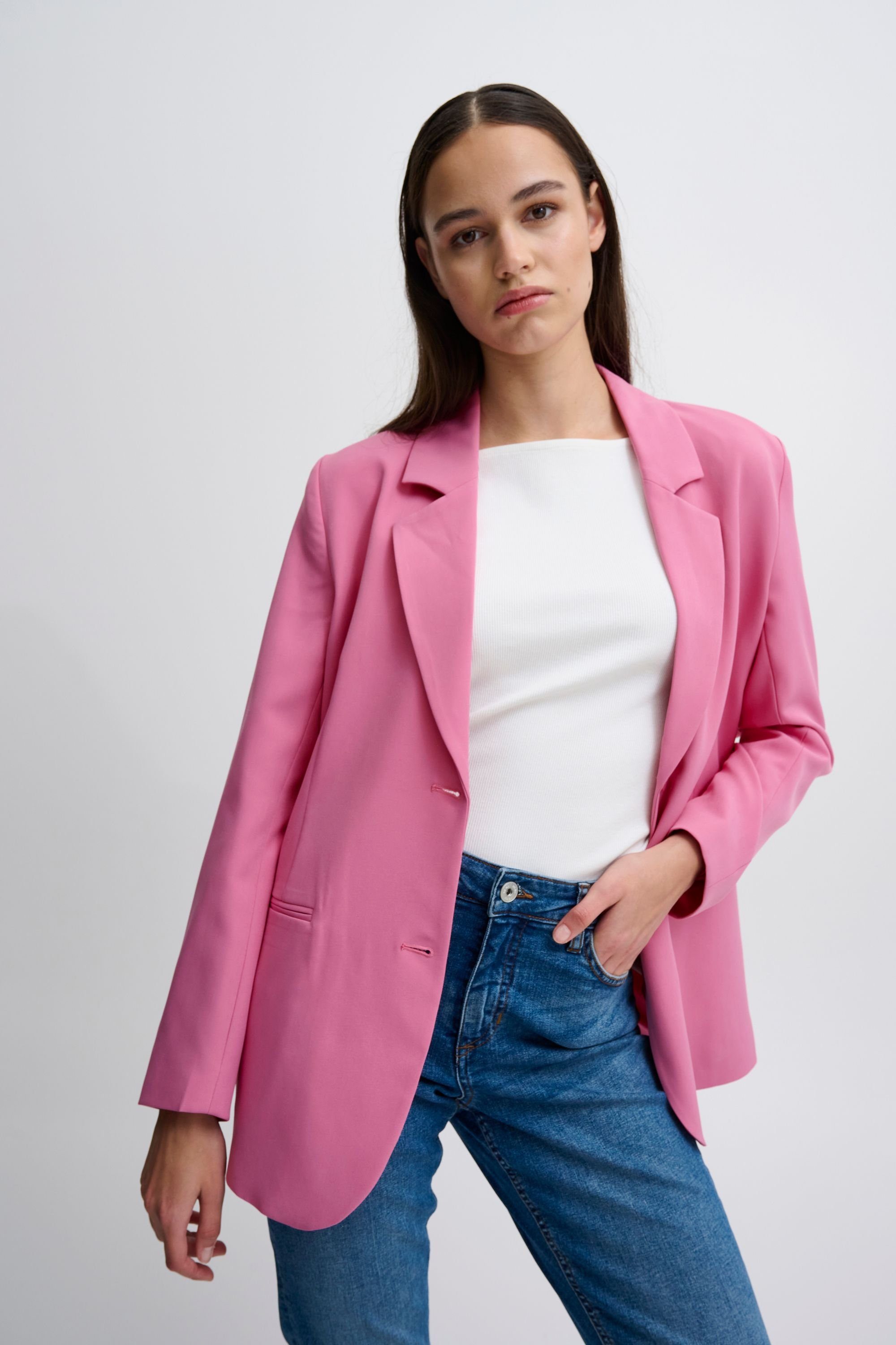 Rosa ICHI Blazer für Damen kaufen » Pinke ICHI Blazer | OTTO