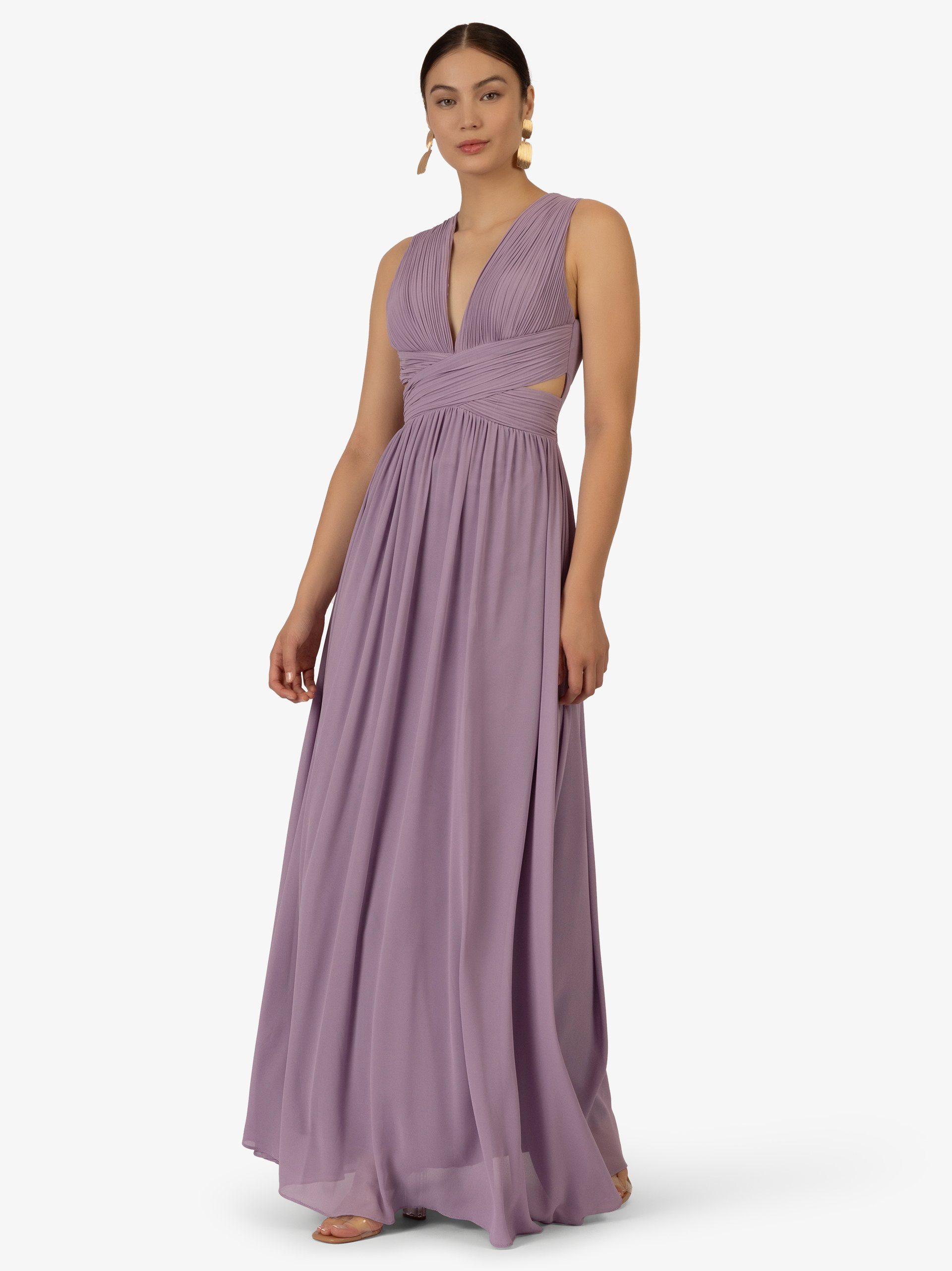 Kraimod Abendkleid Einfarbig Mit Elegantem Muster