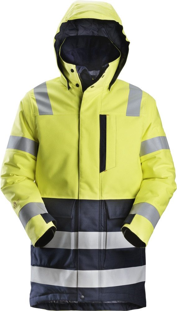 Snickers Workwear Parka ProtecWork High-Vis wärmeiso. Arbeitsparka, Kl. 3