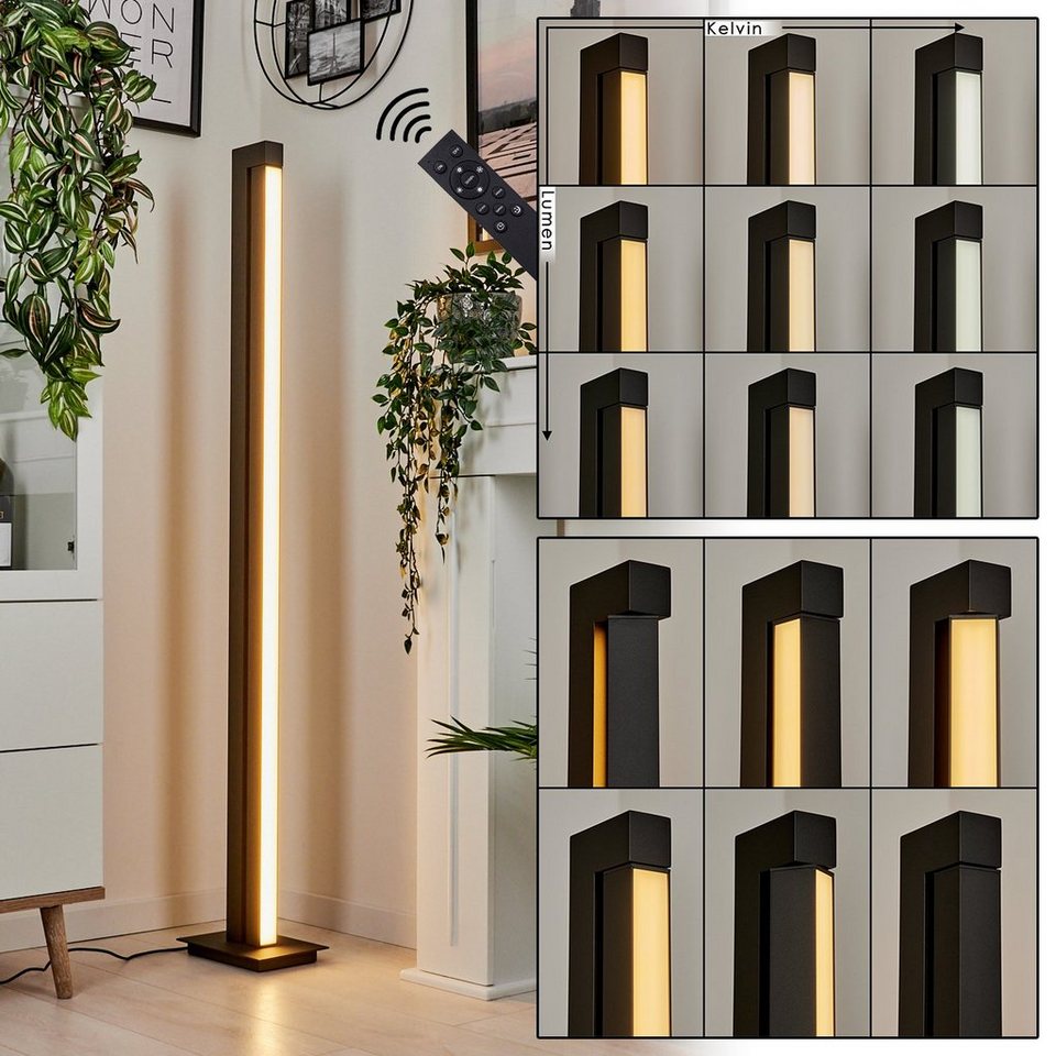 Hofstein Stehlampe Pago Verstellbare Bodenlampe In Anthrazitweiß