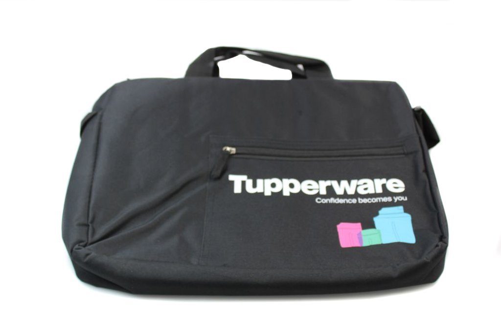 TUPPERWARE Einkaufsbeutel Tasche Laptoptasche schwarz Laptop + SPÜLTUCH