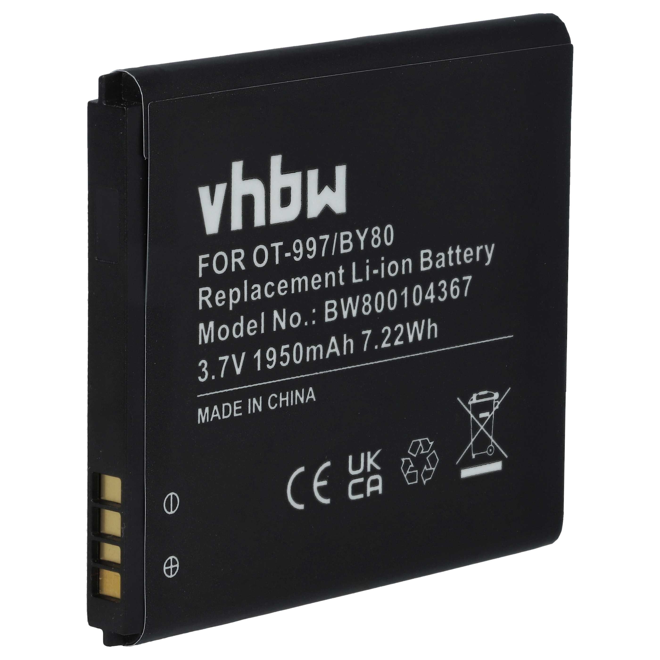 vhbw passend für Alcatel / TLC MW40V, MW40CJ, MW40, MW40VD Mobilfunk (1950 Smartphone-Akku Li ...