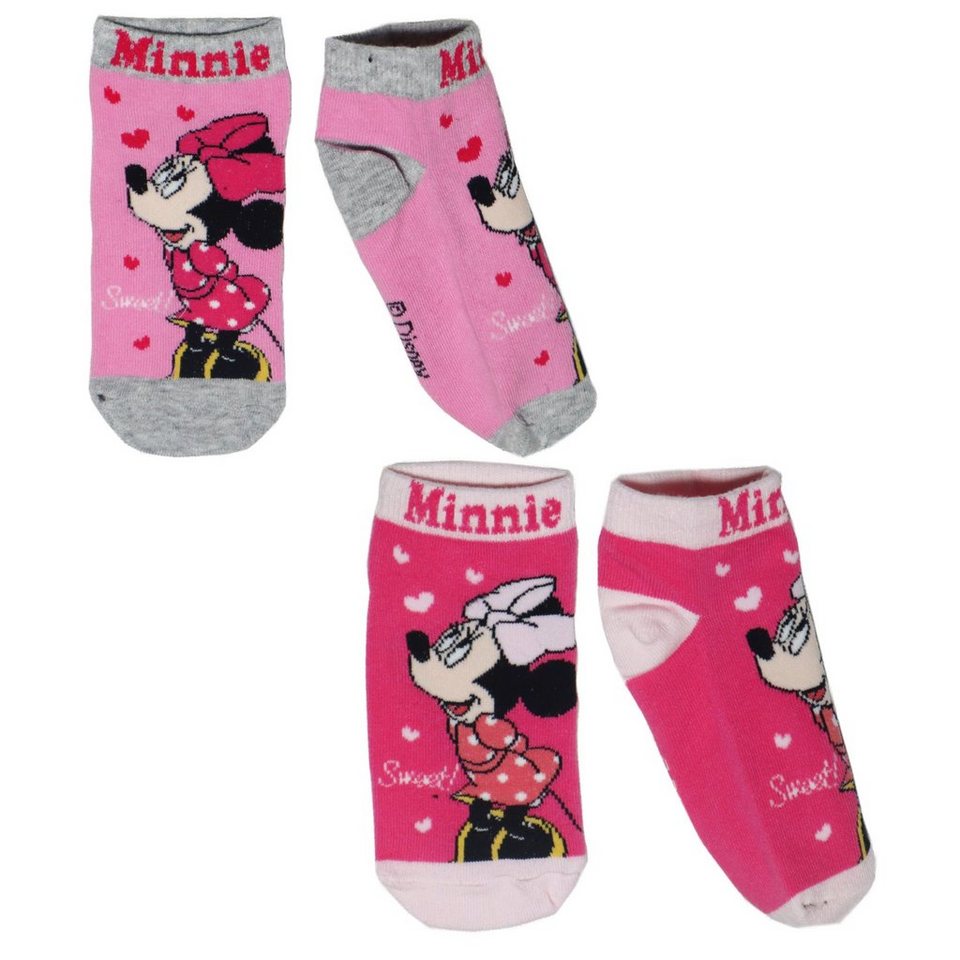 Disney Kurzsocken Disney Minnie Maus Kinder Mädchen Kurze Socken Pink