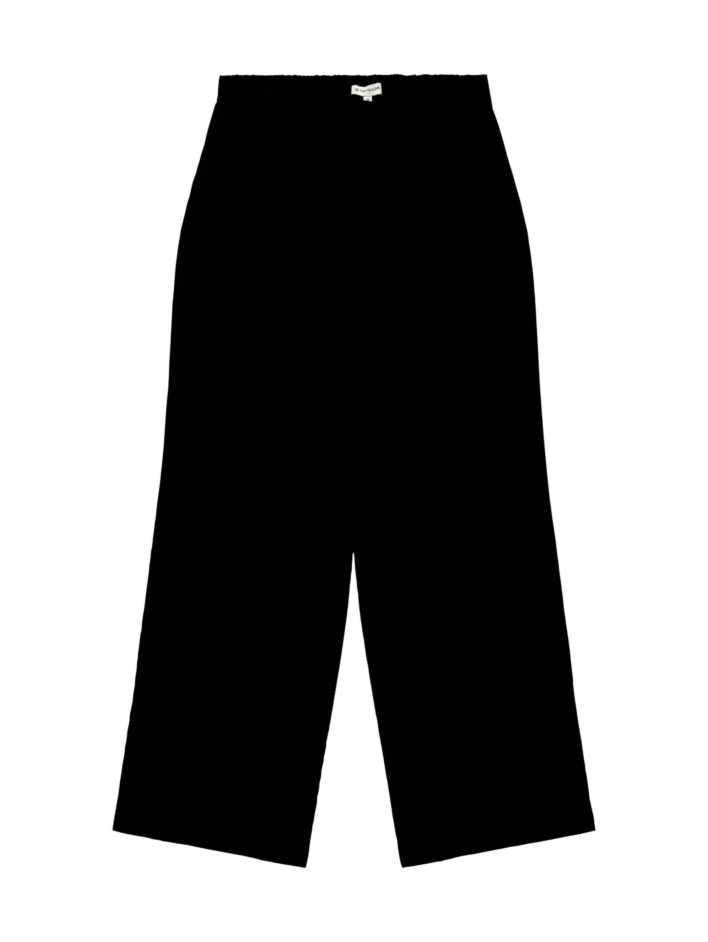Tom Tailor Stoffhose Schwarz Regular 1 Tlg Seitliche Eingrifftaschen