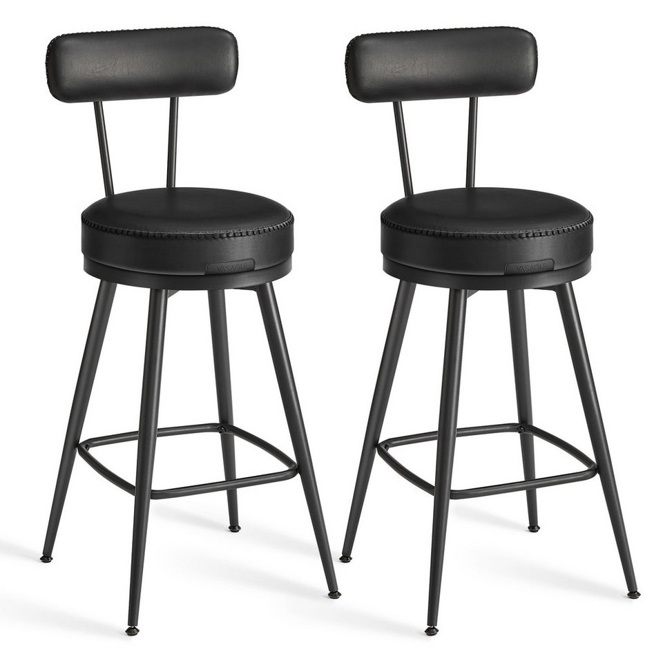 Vasagle Barhocker Set 2er Ekho Kollektion 360° Drehbarer