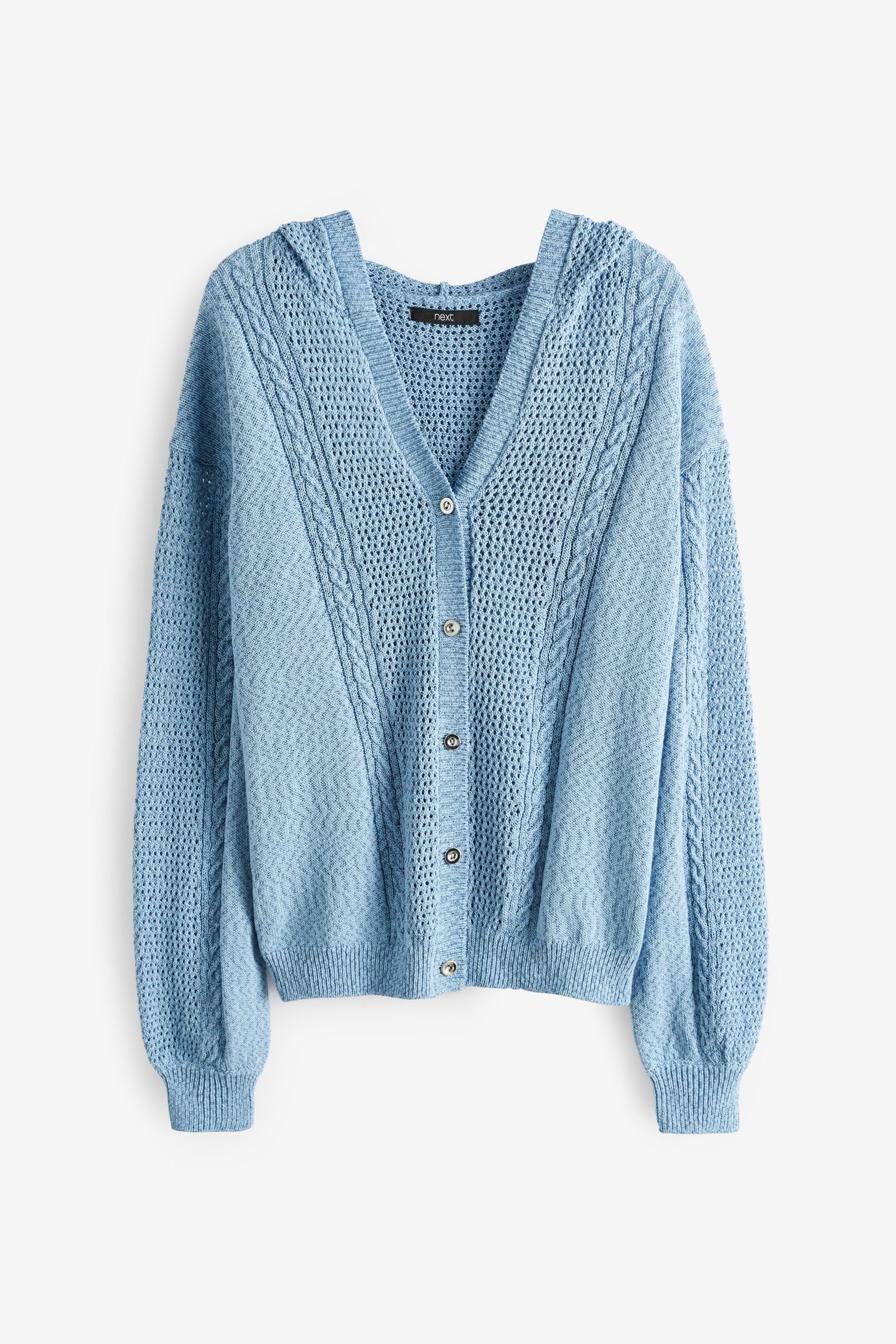 Next Strickjacke Kapuzen Strickjacke Mit Zierstichen 1 Tlg