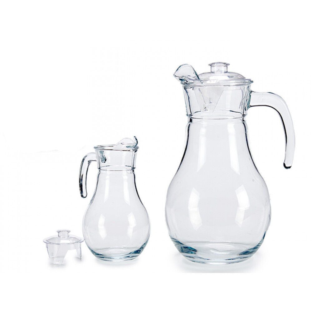 Emeco Wasserkrug Glaskrug 18 L Mit Deckel Wasserkrug Glaskaraffe