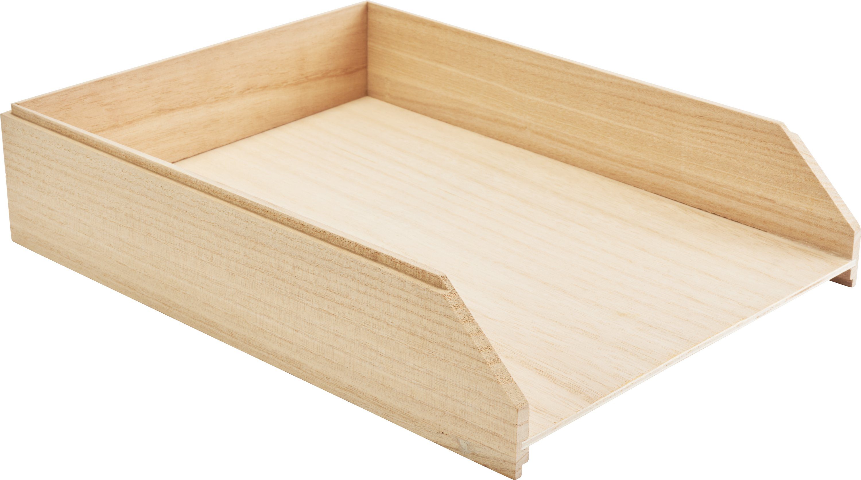 VBS Organizer Dokumentenablage Holz, 30 cm x 23 cm x 6,5 cm