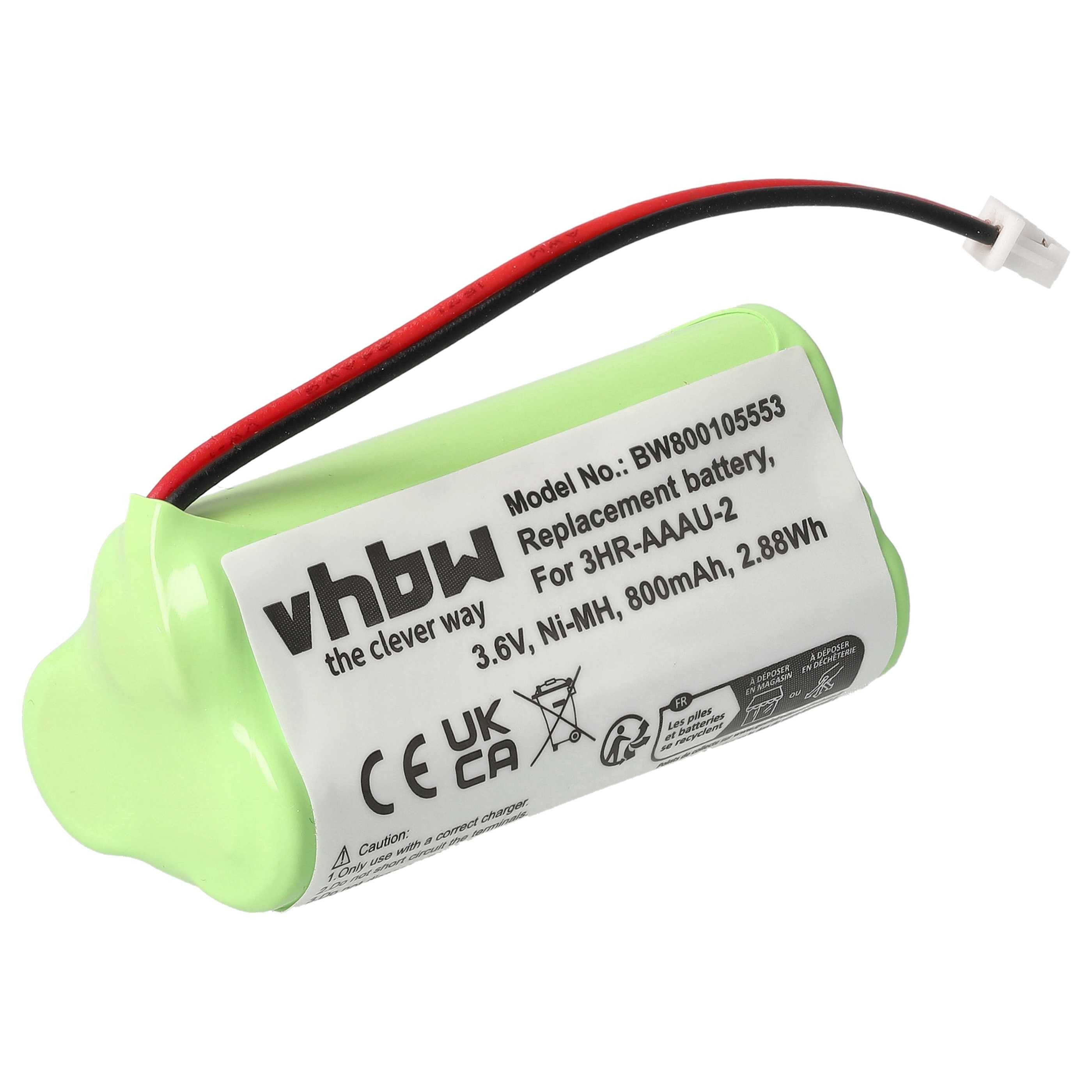 vhbw Akku passend für Bang & Olufsen BeoCom 2 Festnetz & DECT (800 mAh, 3,6 Akku Akku NiMH 800 ...