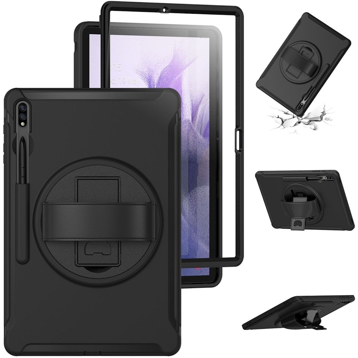 Wigento Tablet Hülle Für Samsung Galaxy Tab S10 S9 Plus U Fe Plus 360