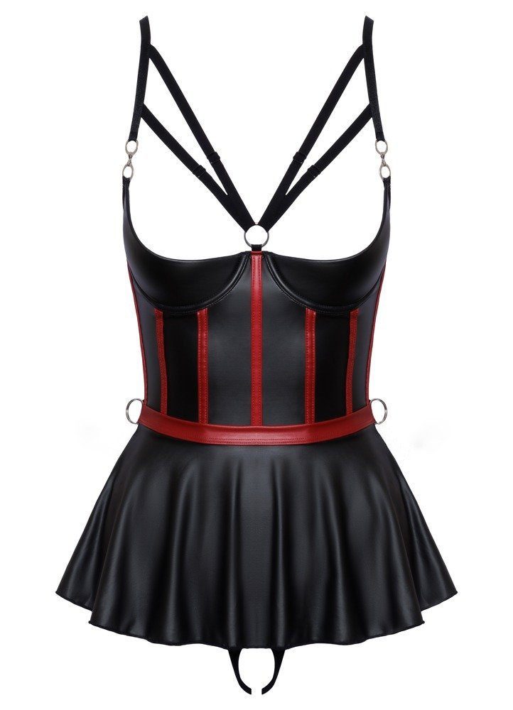 Cottelli Collection Set: Bügel-BH Set: Longline-Hebe, String ouvert & 2 ...