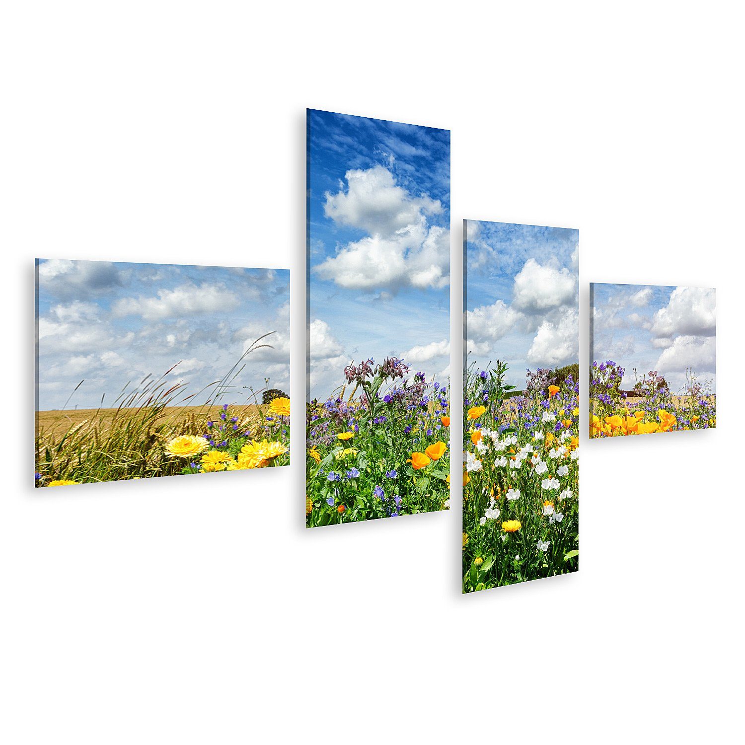 Islandburner Leinwandbild Bild Auf Leinwand Landschaft Mit Bunten