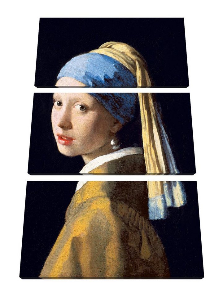 Pixxprint Leinwandbild Johannes Vermeer Mädchen Mit Dem Perlenohrring