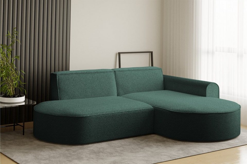 Fun Möbel Ecksofa Ecksofa Designersofa Bondy In Stoff Mit Ottomane