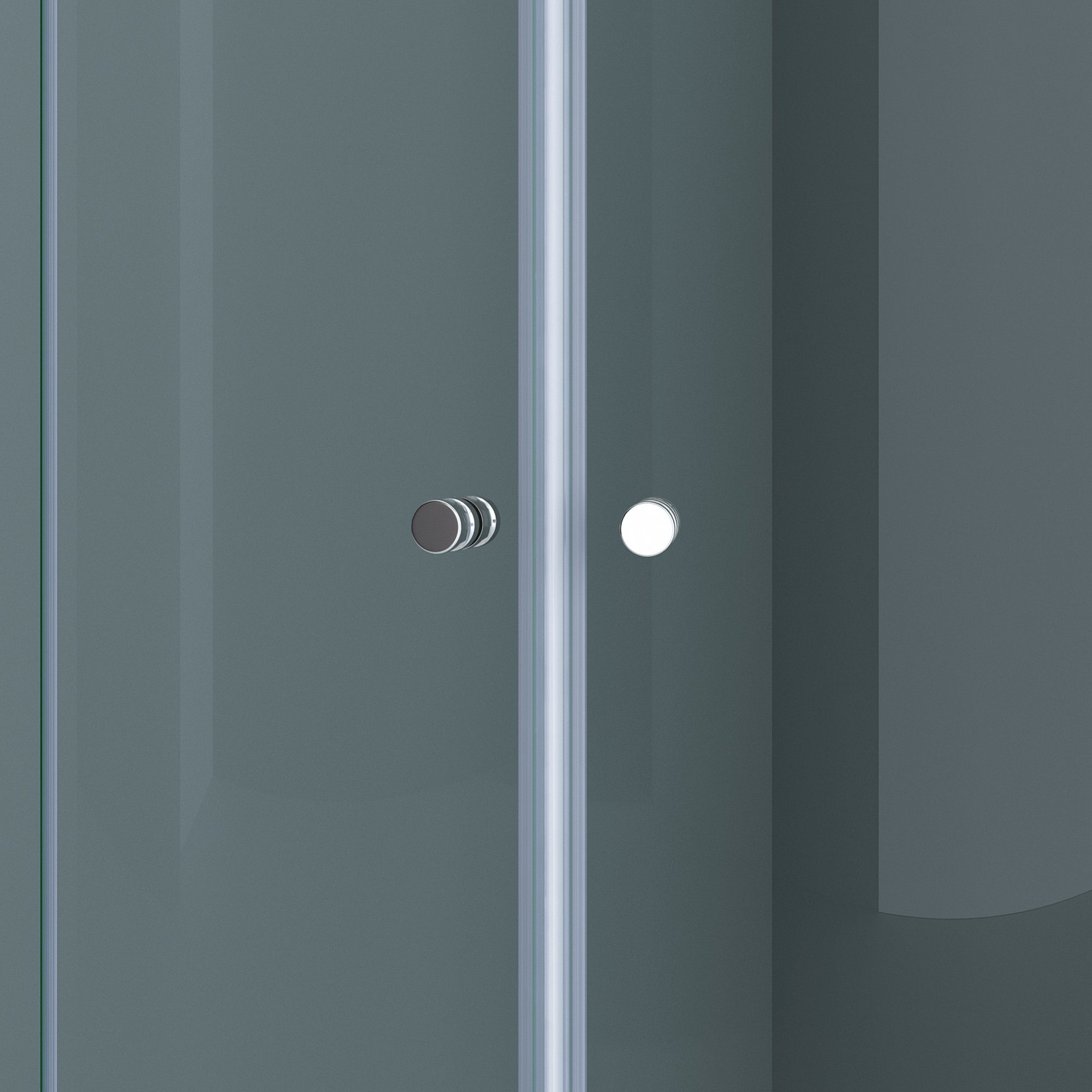 doporro Runddusche Viertelkreisdusche Duschkabine ESG-Sicherheitsglas ...