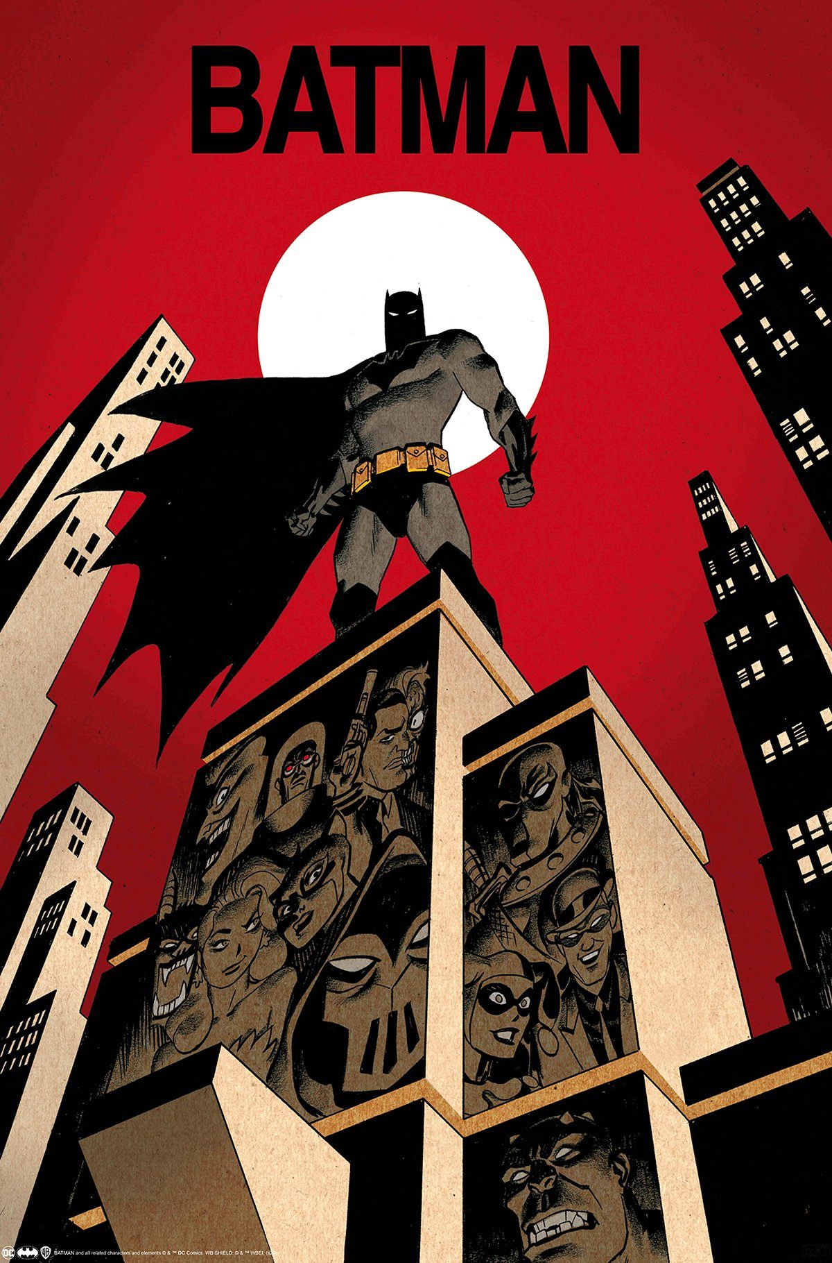 PYRAMID Poster DC Comics Poster Batman Skyscraper 61 x 91,5 cm, Print