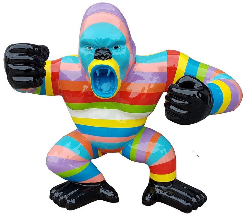 Jvmoebel Gartenfigur Abstrakte Figur Statue Gartenfiguren Gorilla