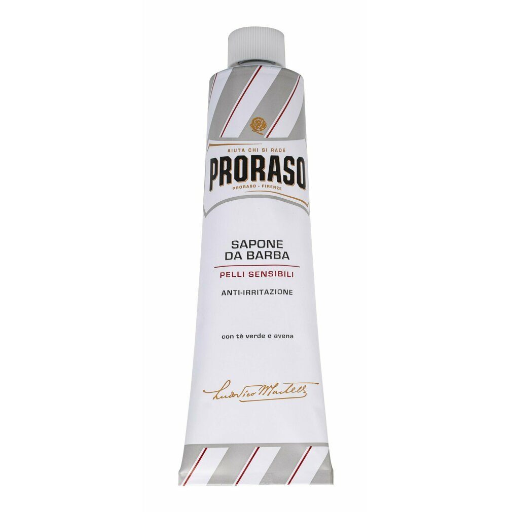 PRORASO Rasiercreme White Shaving Cream Sensitive Skin 150ml, Herren
