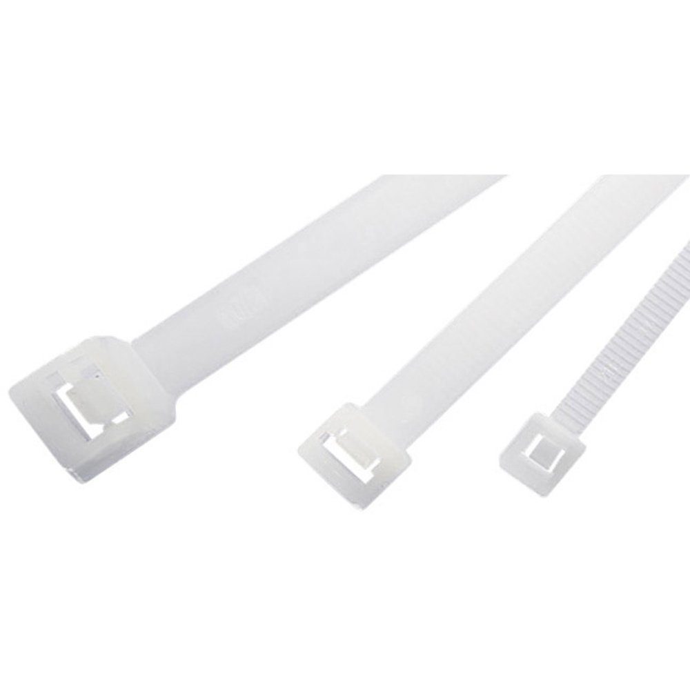HellermannTyton Kabelbinder HellermannTyton 115-06319 RT50S-PA66-NA Kabelbinder Natur 100 St ...