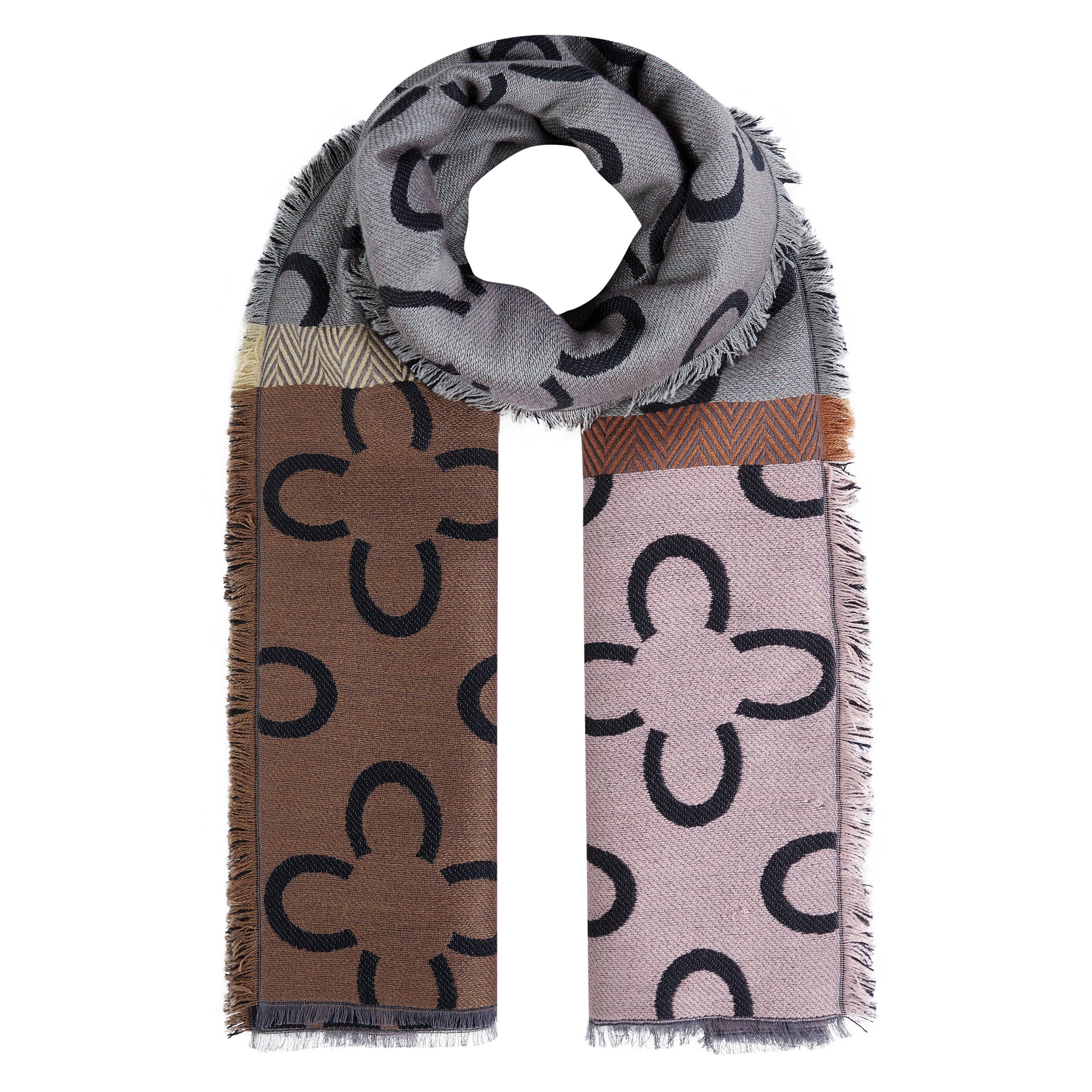 Codello Modeschal Handmade Logo Schal Hochwertiges Jacquard Muster