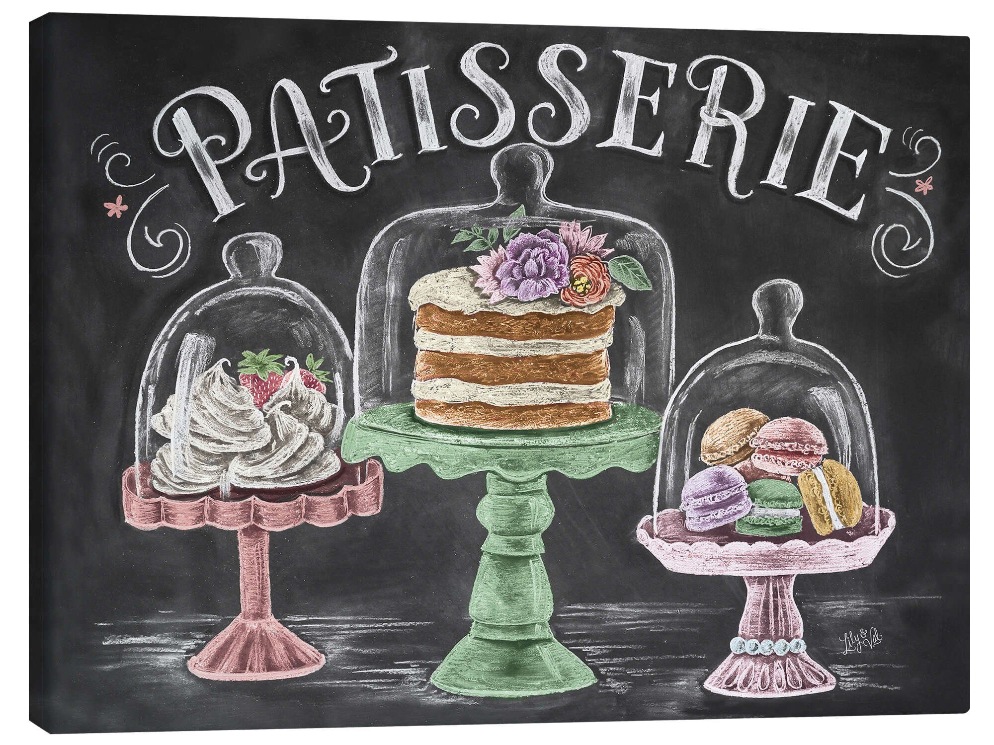 Posterlounge Leinwandbild Lily And Val Patisserie Wohnzimmer