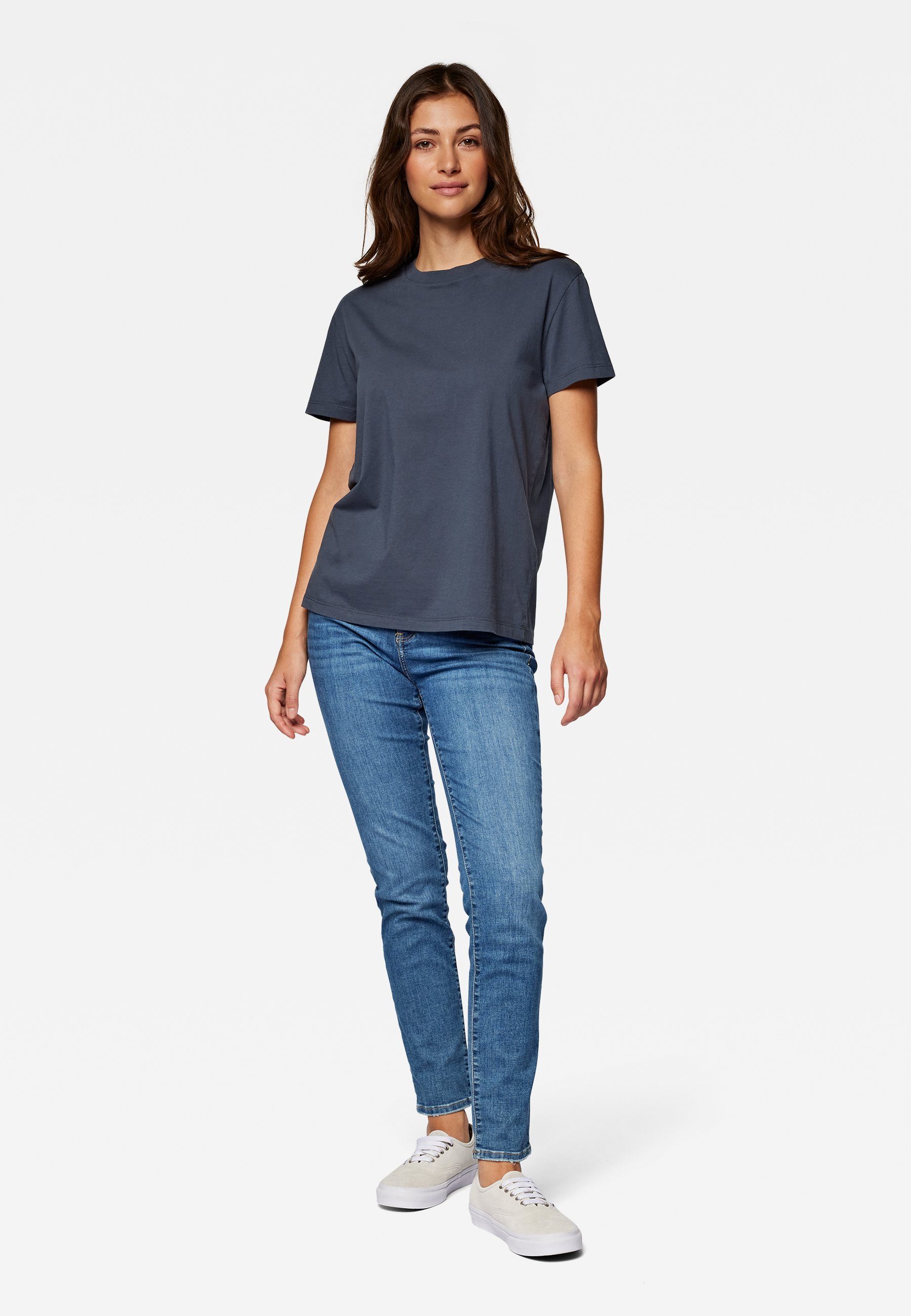 Mavi T-Shirt CREW NECK BASIC T-SHIRT Basic T-Shirt, Das Model ist 176 cm groß und trägt die Größe S