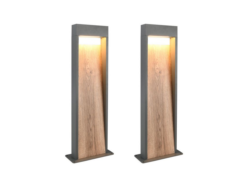 Trio Leuchten Led Pollerleuchte Led Fest Integriert Warmweiß 2er Set
